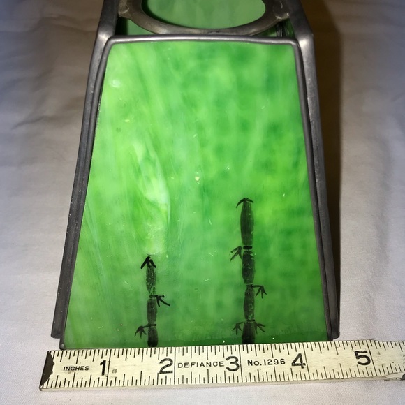 Accents | 2 Small Green Stained Glass Lamp Shades | Poshmark